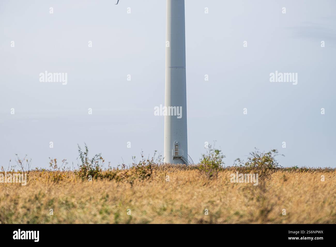Base of a wind power turbine Stock Photo - Alamy