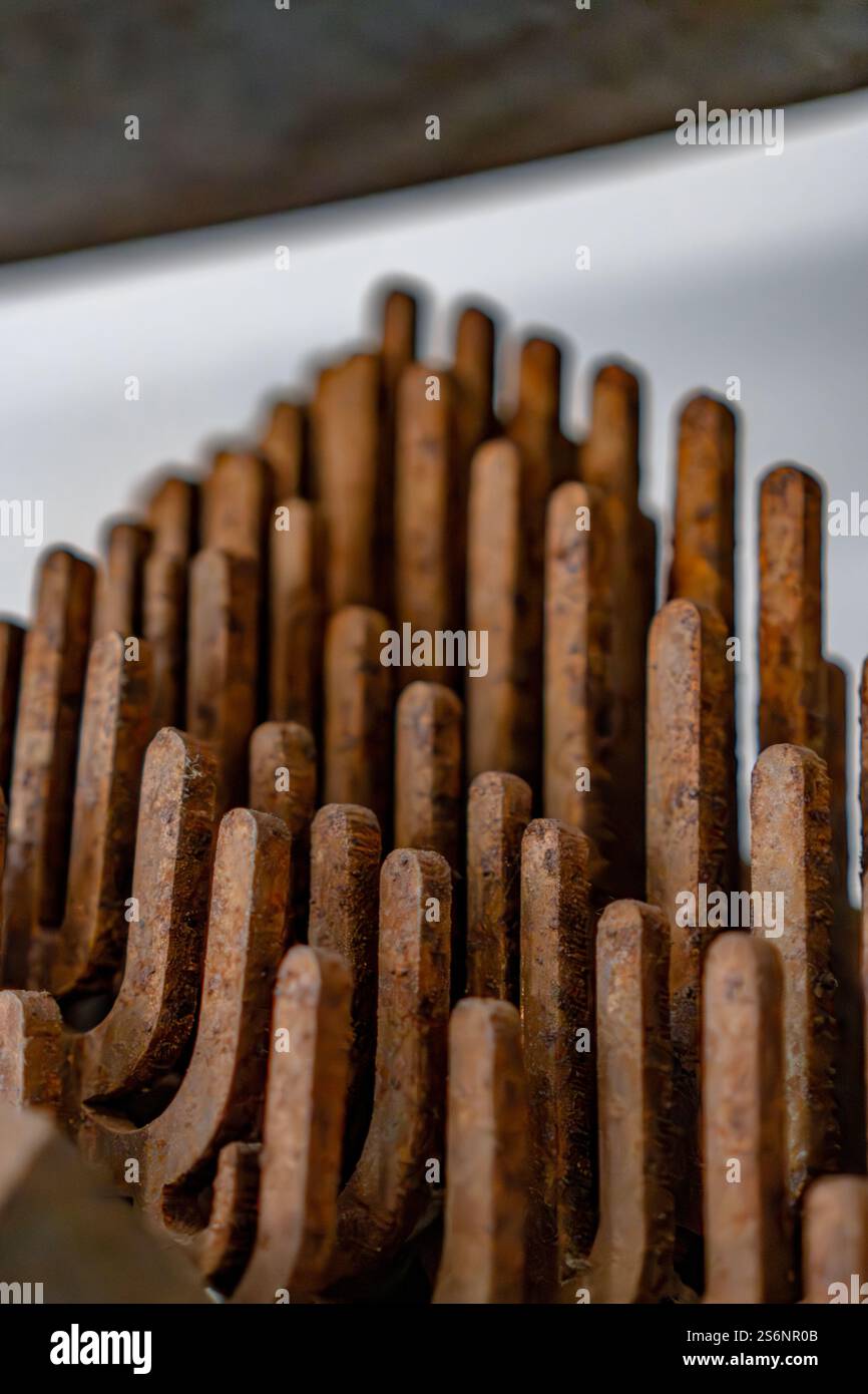Steel different shapes pile hi-res stock photography and images - Alamy