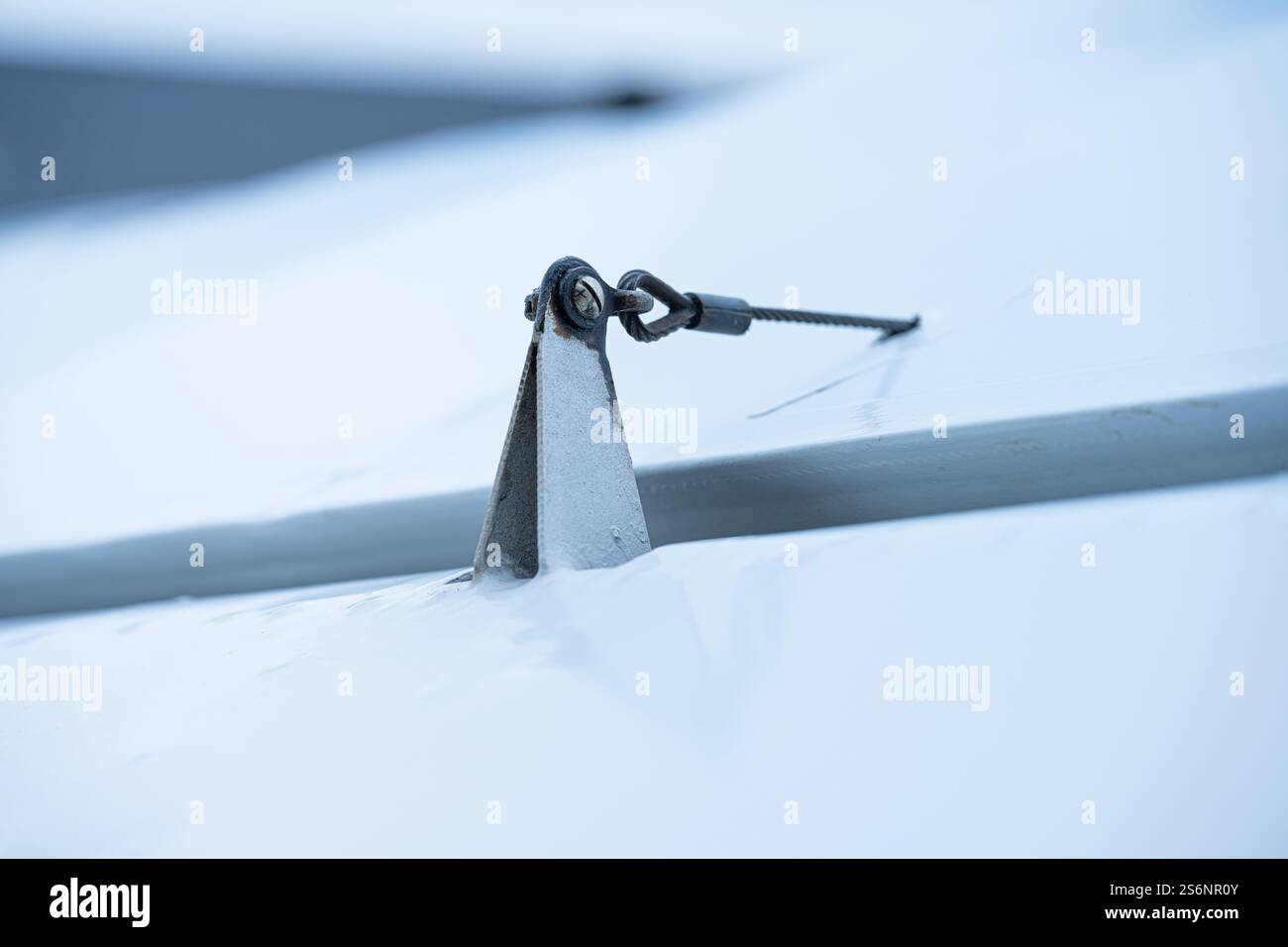 Control wire of an aircraft aileron Stock Photo - Alamy