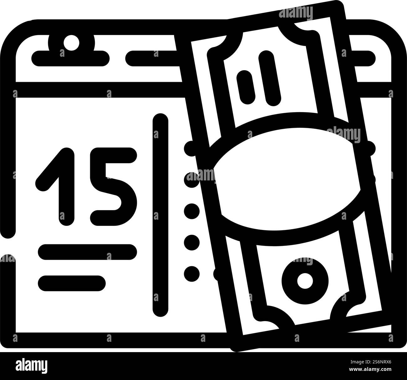 day for payment alimony line icon vector. day for payment alimony sign ...