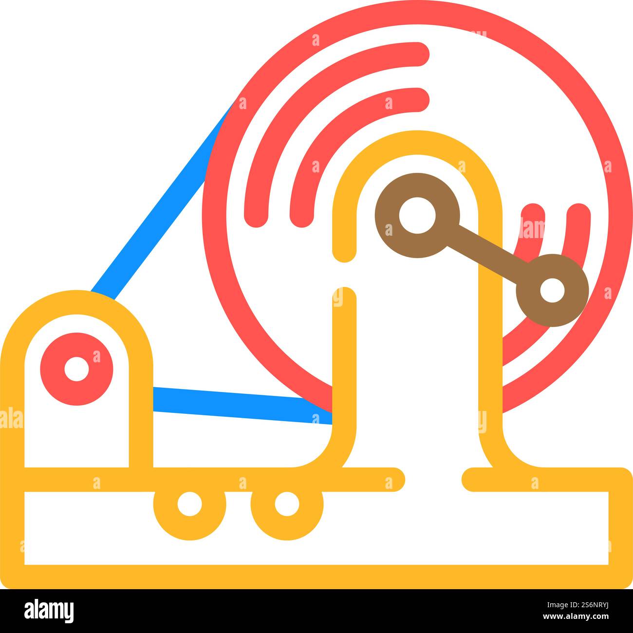 testing equipment electromagnetic color icon vector. testing equipment ...