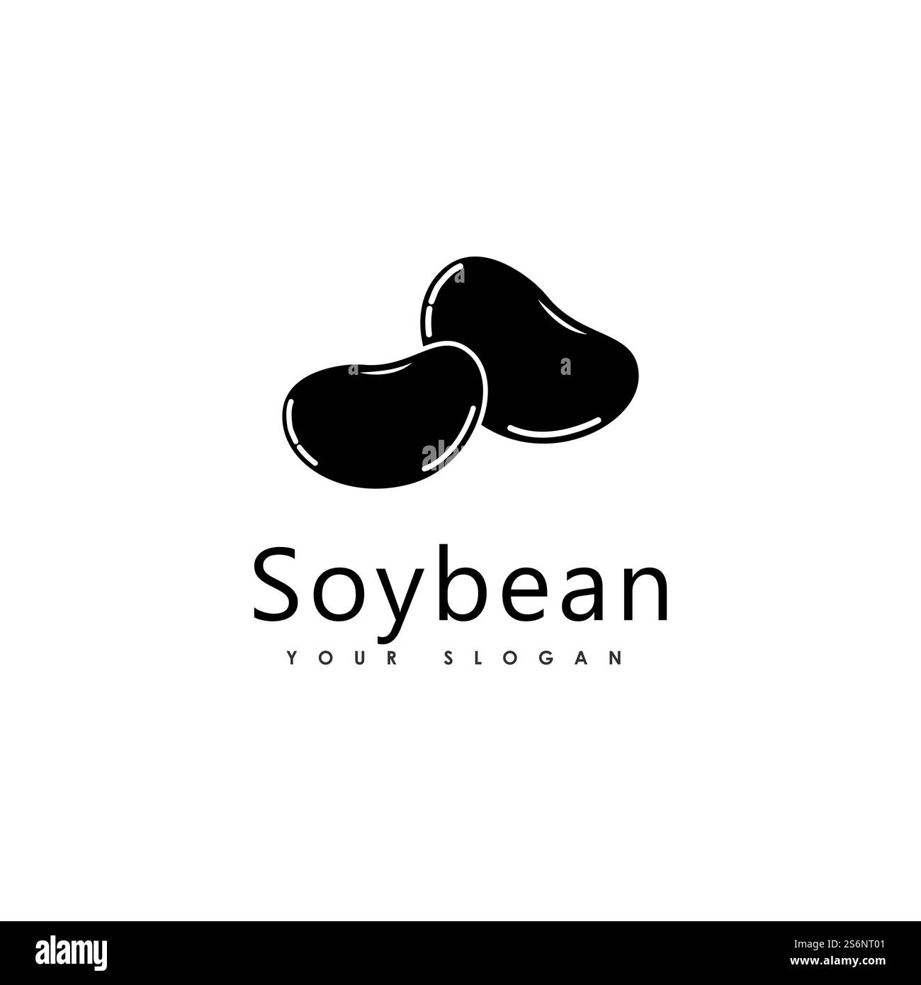 Soybean vector flat illustration. Organic legumes beans Stock Vector ...