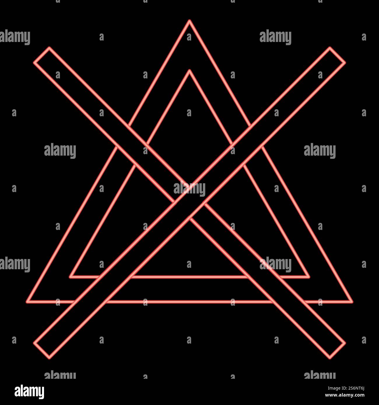 Neon symbol do not bleach red color vector illustration flat style ...