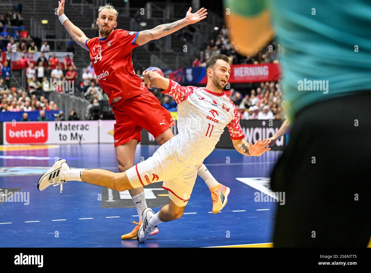 Herning, Denmark. 17th Jan, 2025. Pawel Paterek of Poland Nationalteam ...