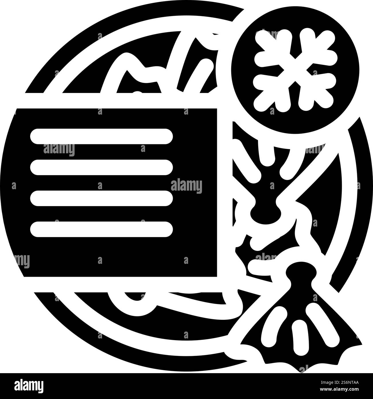 Sea food glyph icon Black and White Stock Photos & Images - Alamy
