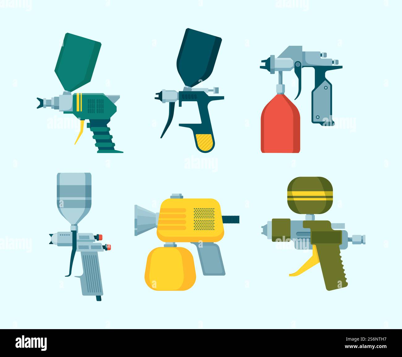 Spray gun. Painting equipment airbrush for drawing car industrial spray ...