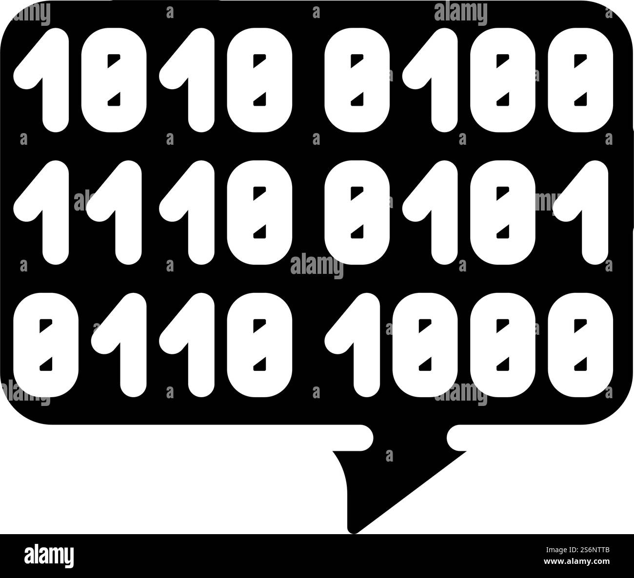 digital conversation glyph icon vector. digital conversation sign ...