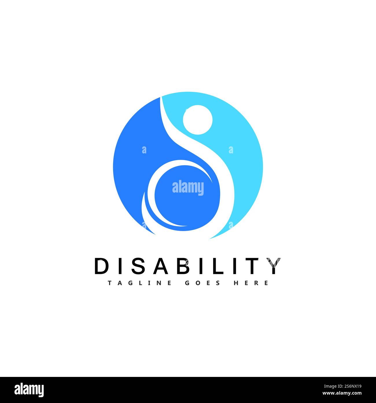 modern Disabled people support logo Stock Vector Image & Art - Alamy