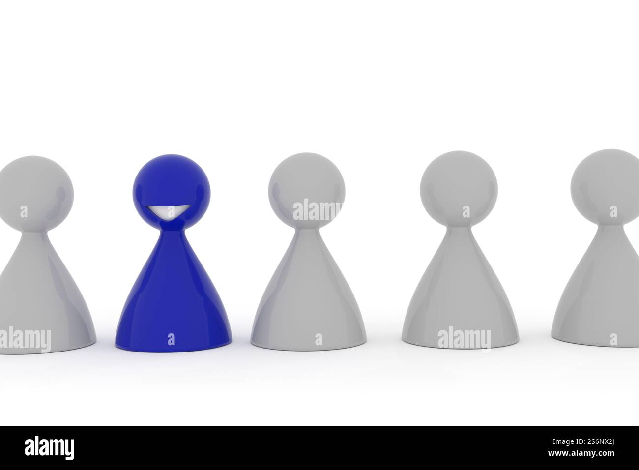 Be different concept image on a white background, 3d rendering Stock ...