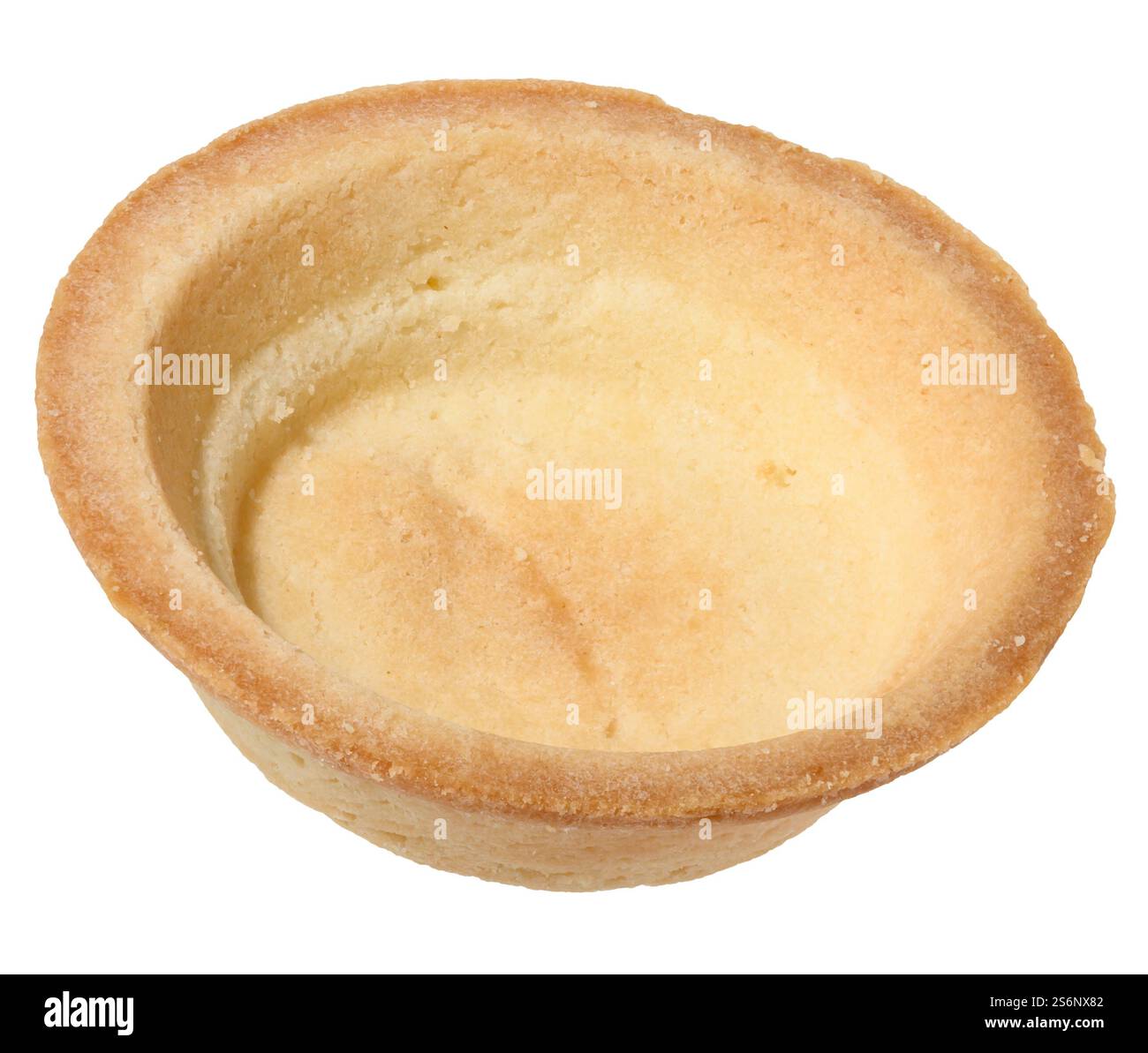 Empty round tartlet for salads and filling on isolated background Stock ...