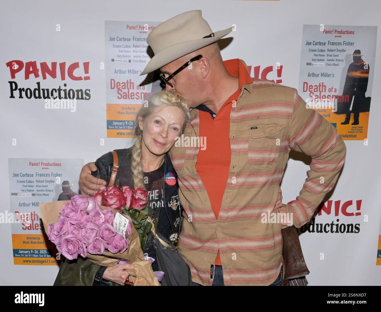 January 17, 2025, Burbank, California, USA: Frances Fisher and Billy Zane attend Panic ...