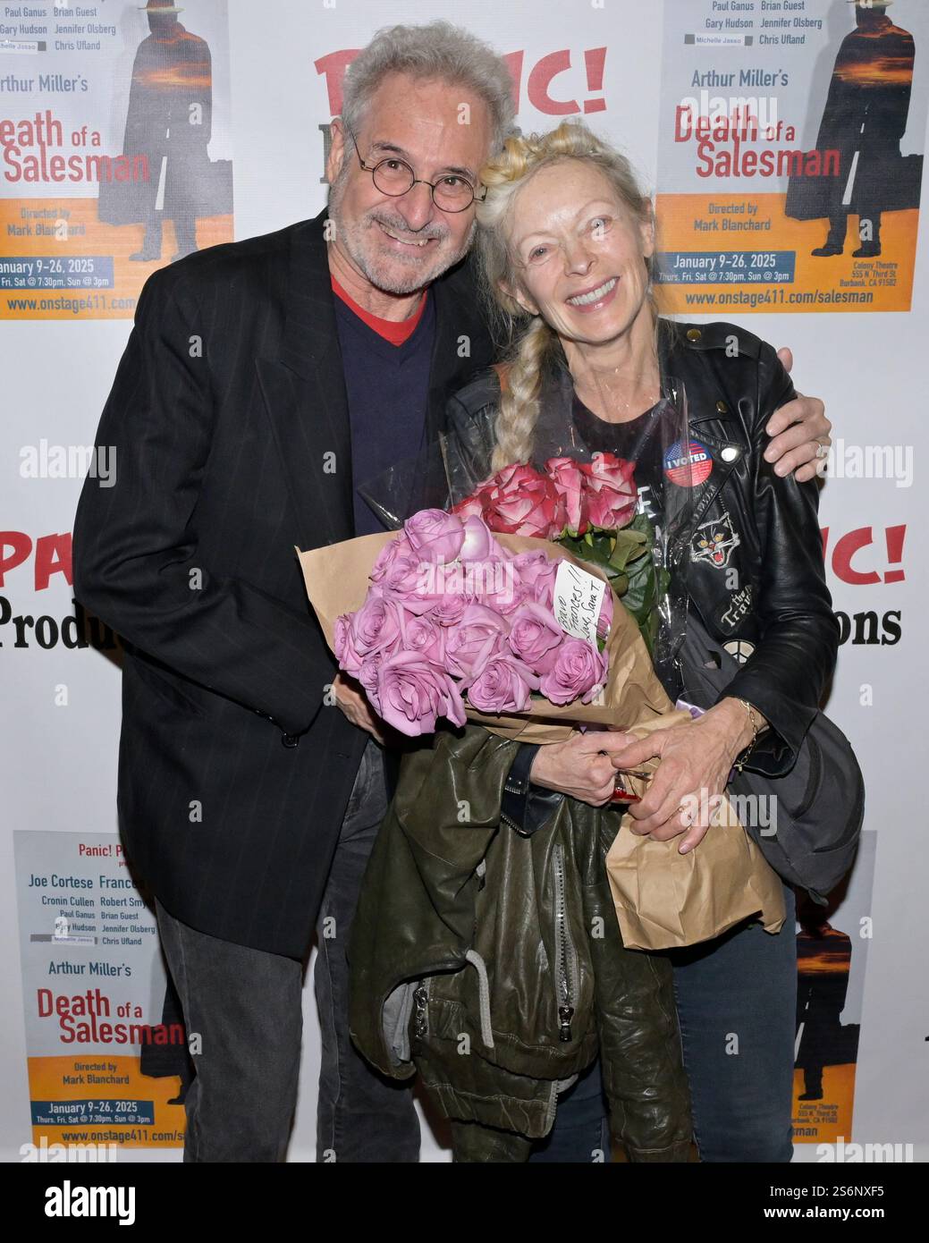 January 17, 2025, Burbank, California, USA: Barry Pearl and Frances ...