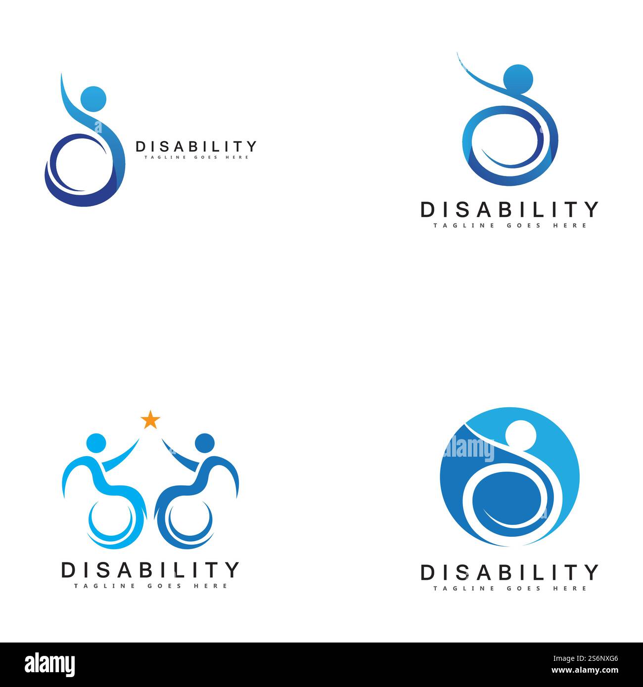 modern Disabled people support logo Stock Vector Image & Art - Alamy