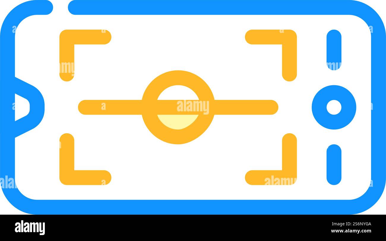 horizon level phone camera color icon vector. horizon level phone ...