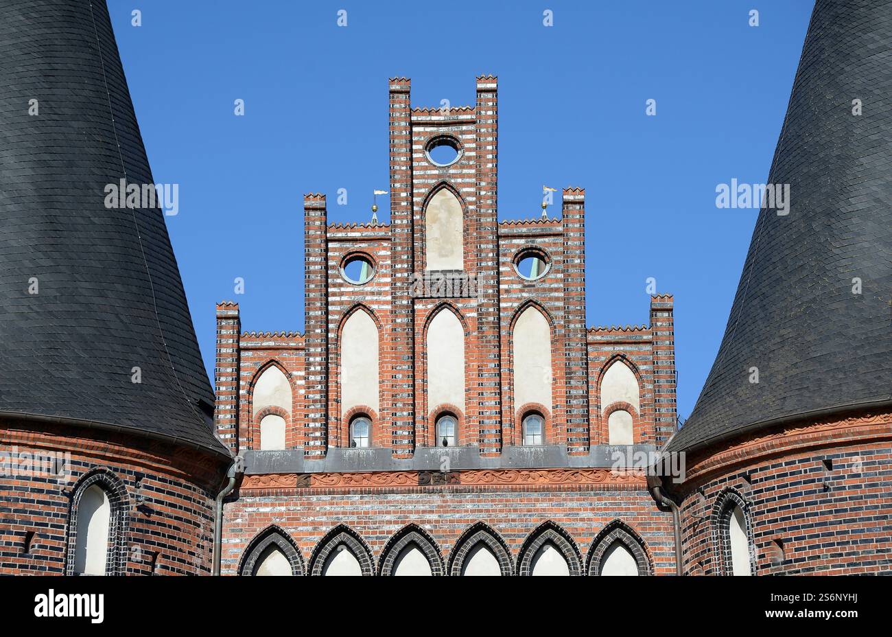 Holsten Gate in Luebeck Stock Photo - Alamy