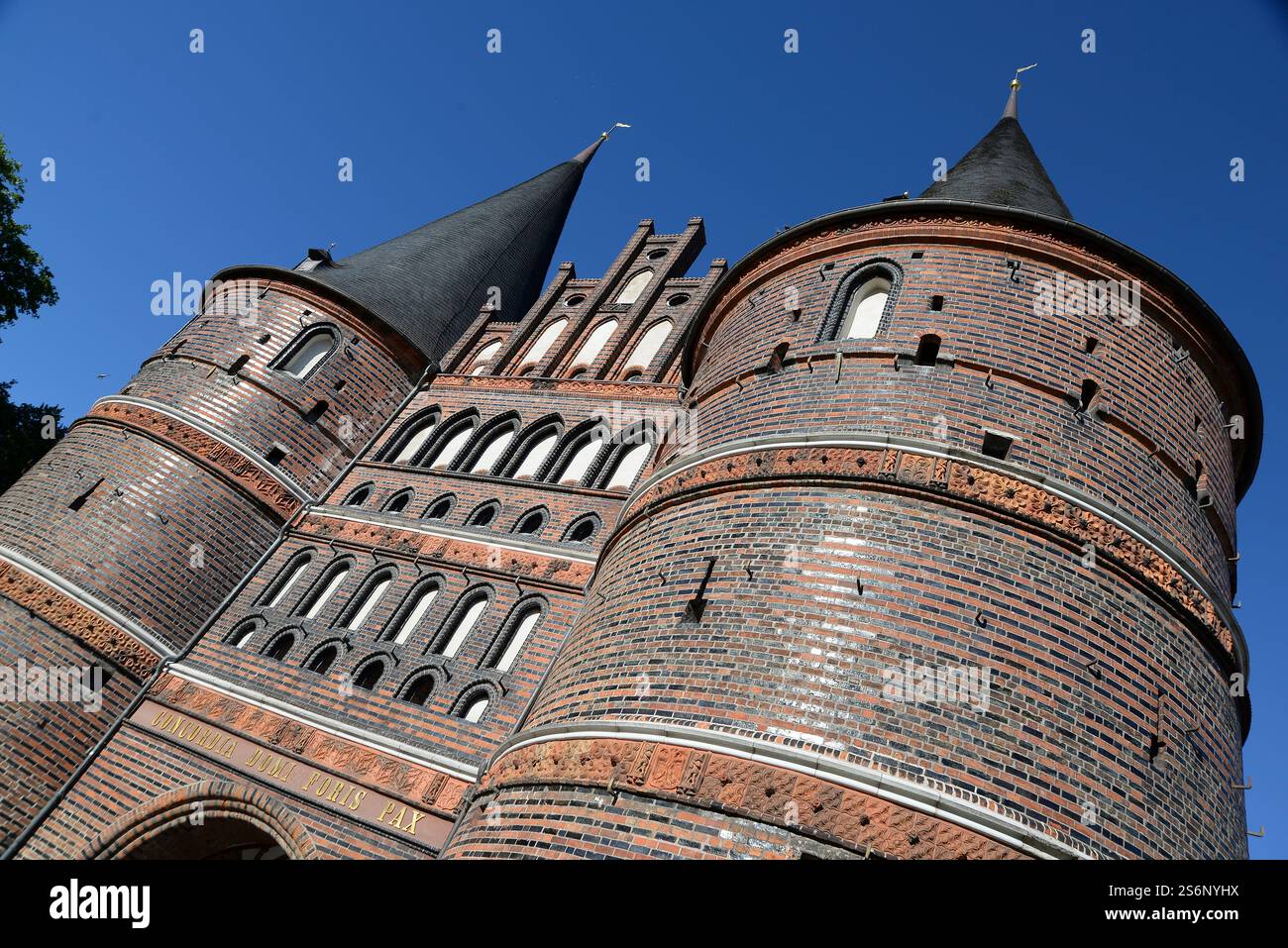 Holsten Gate in Luebeck Stock Photo - Alamy