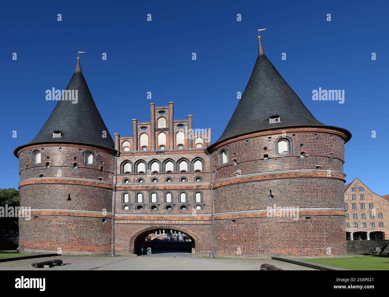 Holsten Gate in Luebeck Stock Photo - Alamy