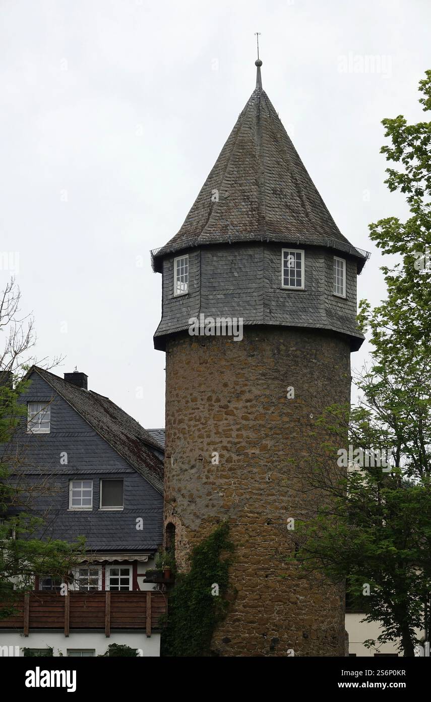 Witches' tower in Herborn Stock Photo - Alamy