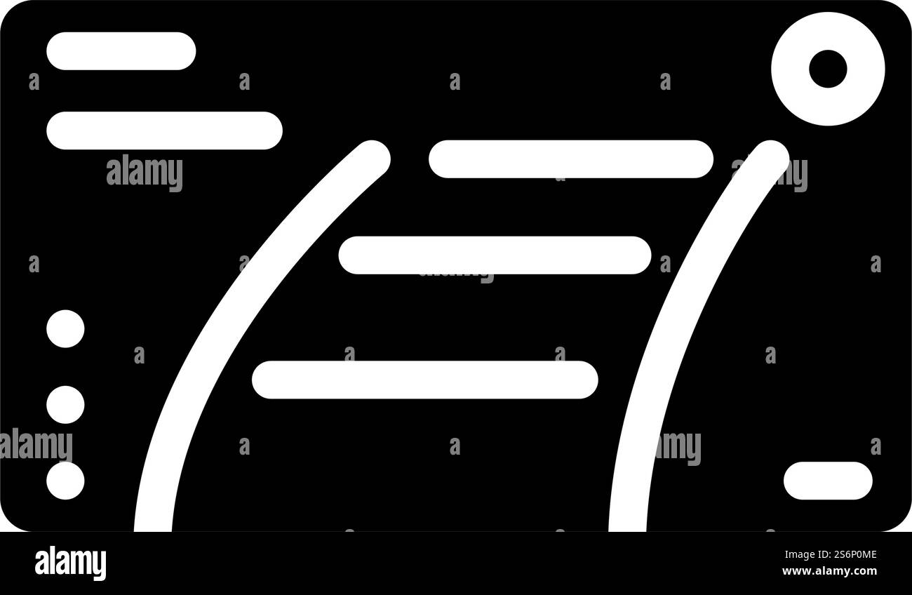 car rear view camera viewfinder glyph icon vector. car rear view camera ...