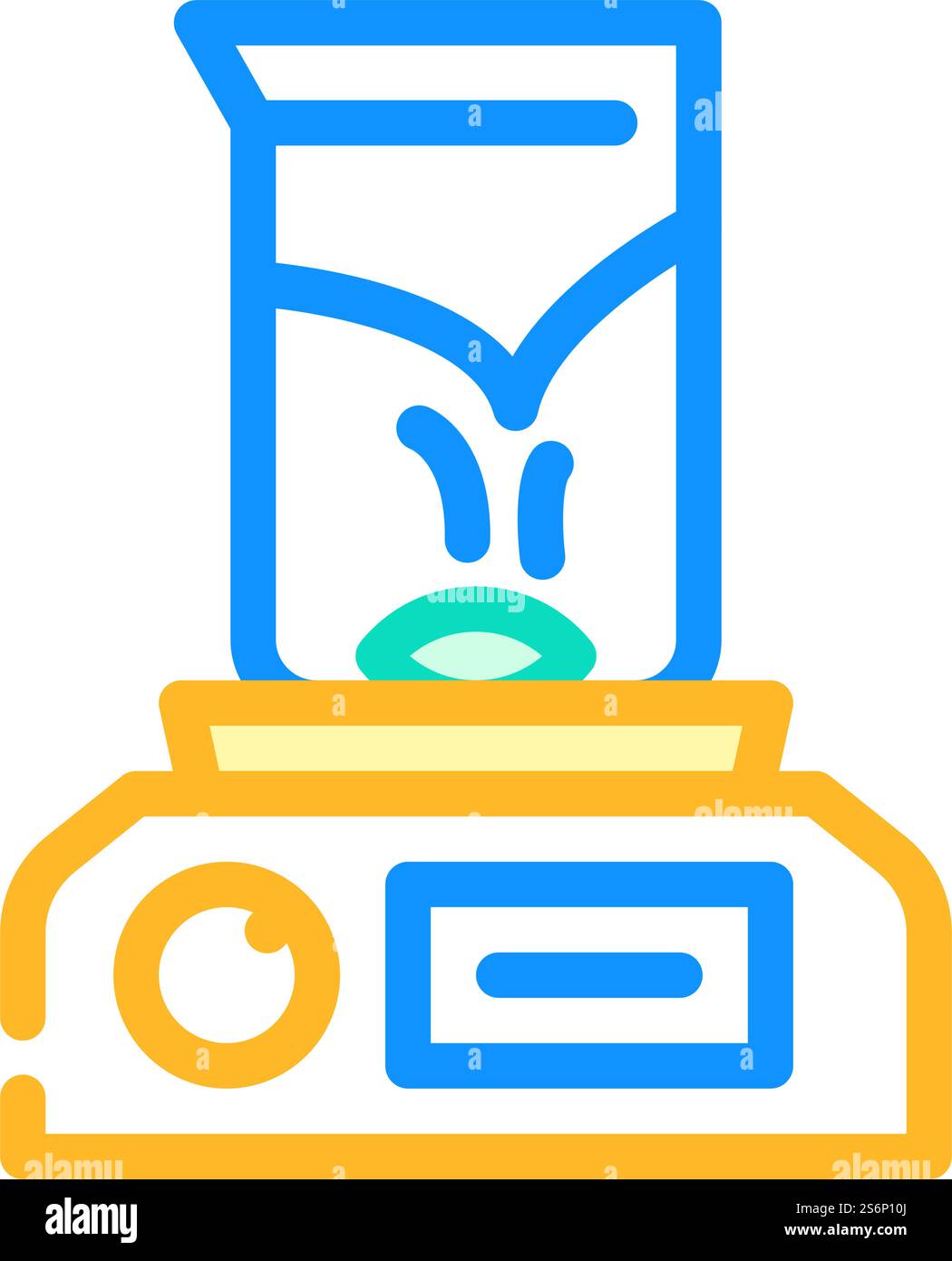 magnetic stirrer color icon vector. magnetic stirrer sign. isolated ...