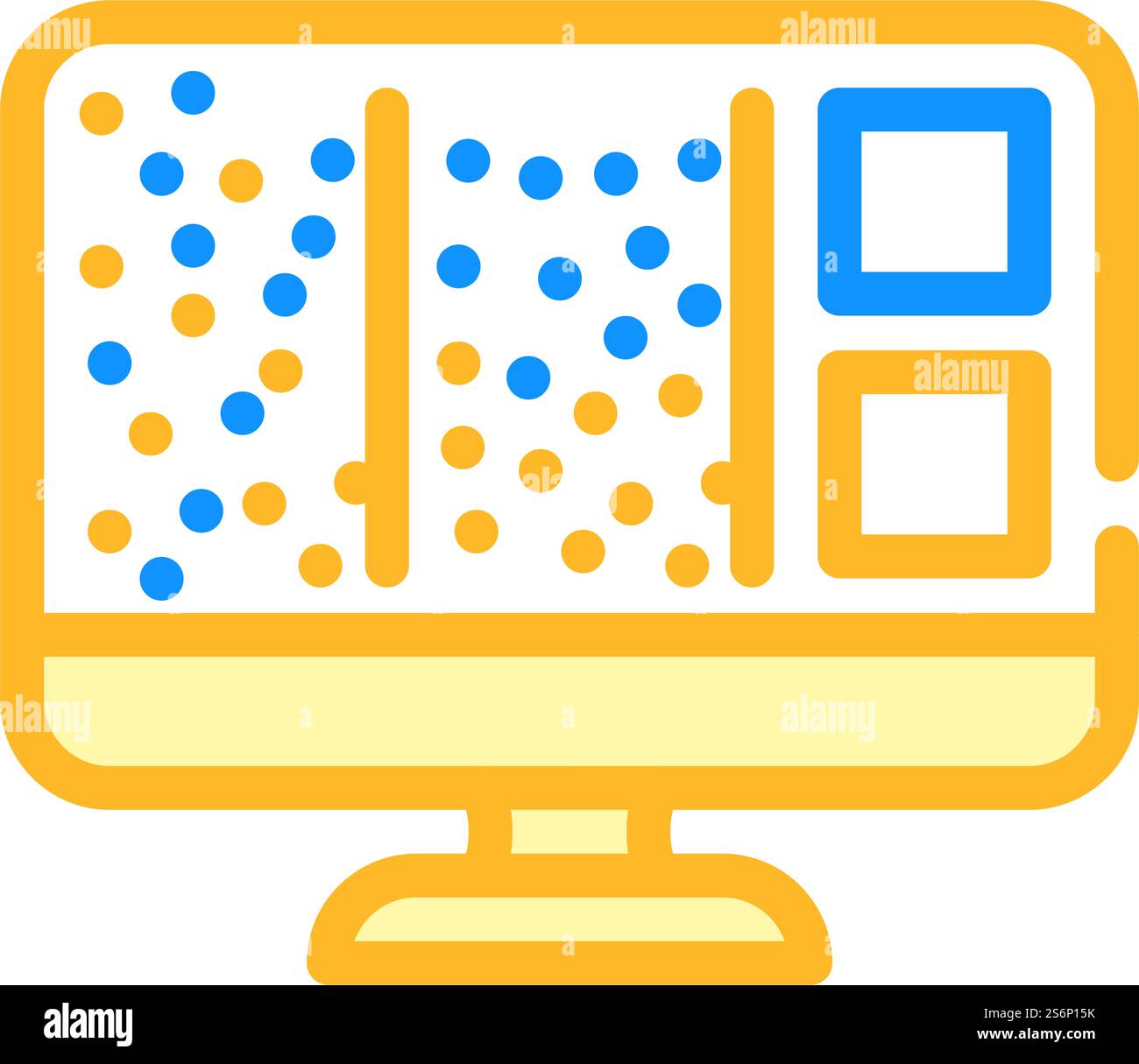 big data color icon vector. big data sign. isolated symbol illustration. big data color icon ...