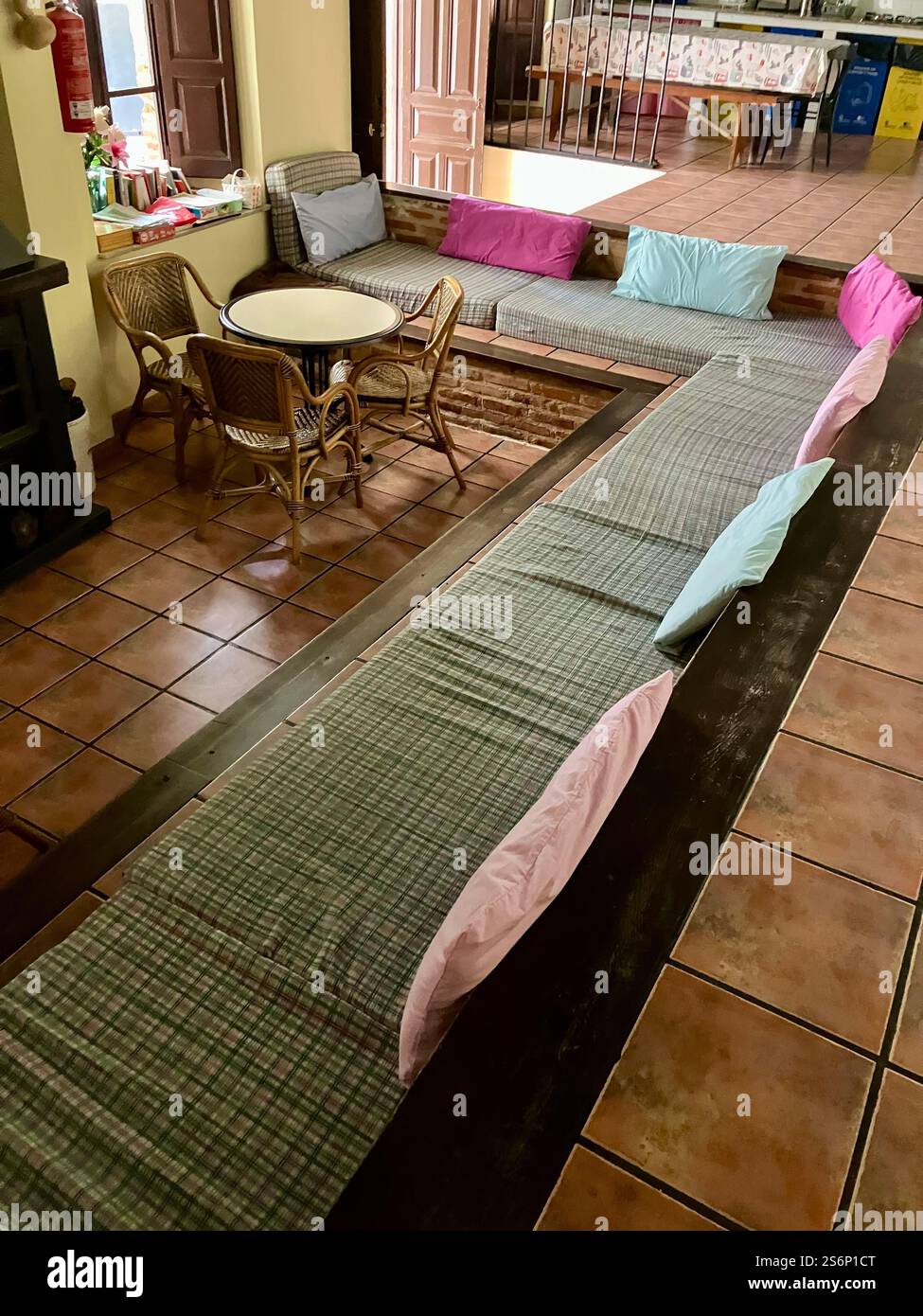 Inside an Albergue on the Camino de Santiago. Space to Relax. Hostal ...