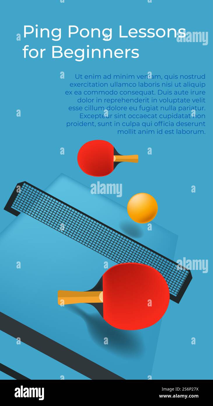 Playing table tennis in youth Stock Vector Images - Alamy