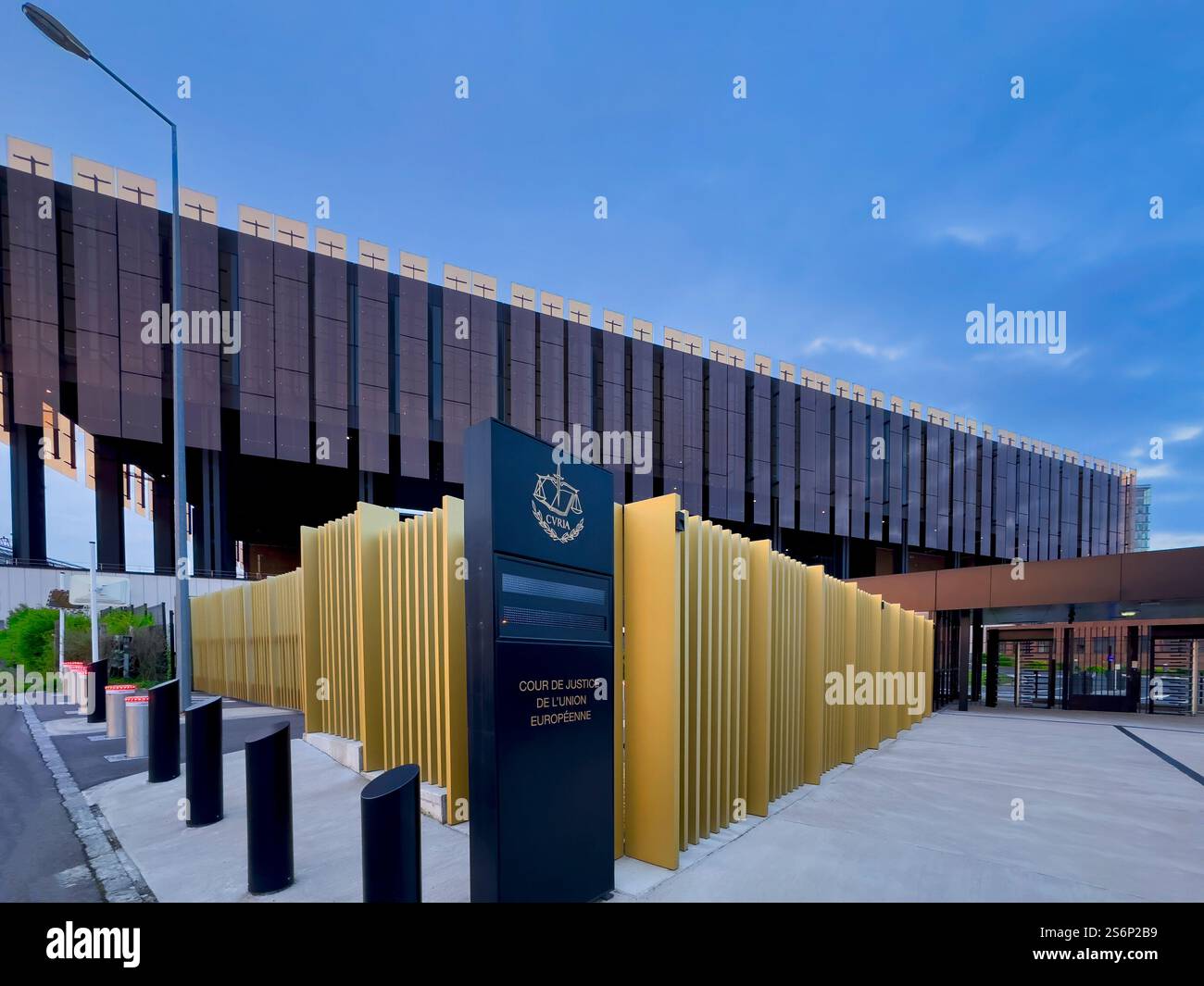 The impressive architecture of the European Court of Justice, Kirchberg ...
