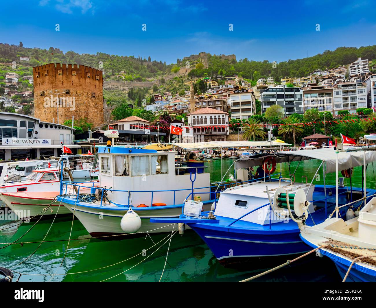 Breathtaking views of the fishing harbor, the historic fortress and the ...