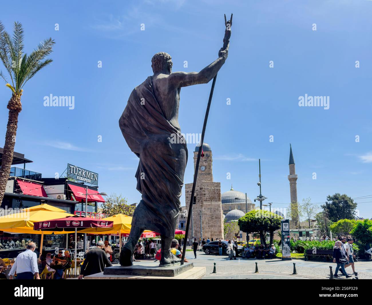 In Kaleici, the historic center of Antalya, there is an impressive ...