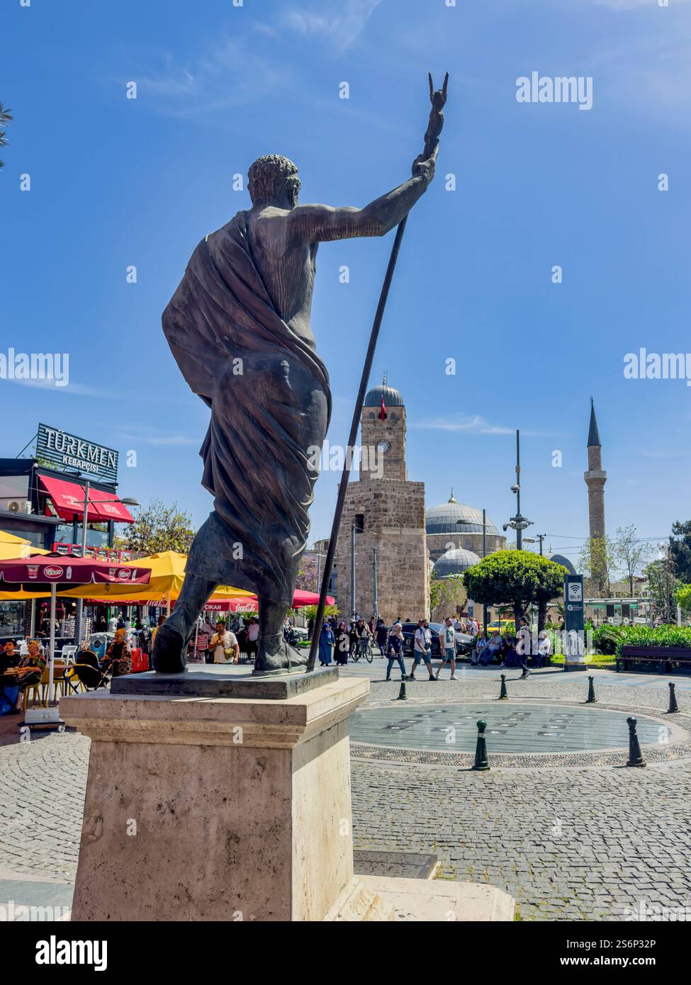 In Kaleici, the historic center of Antalya, there is an impressive ...