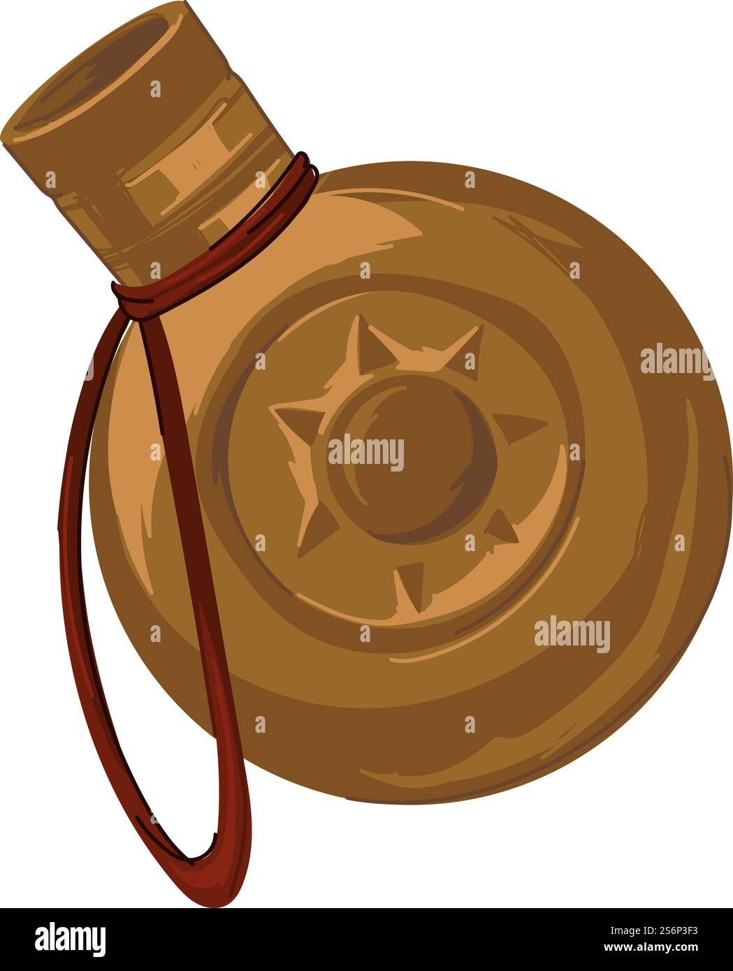 Medieval wine flask Stock Vector Images - Alamy