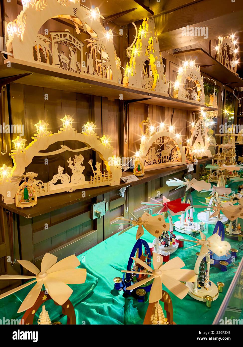 Christmas pyramid as sales stand hi-res stock photography and images ...