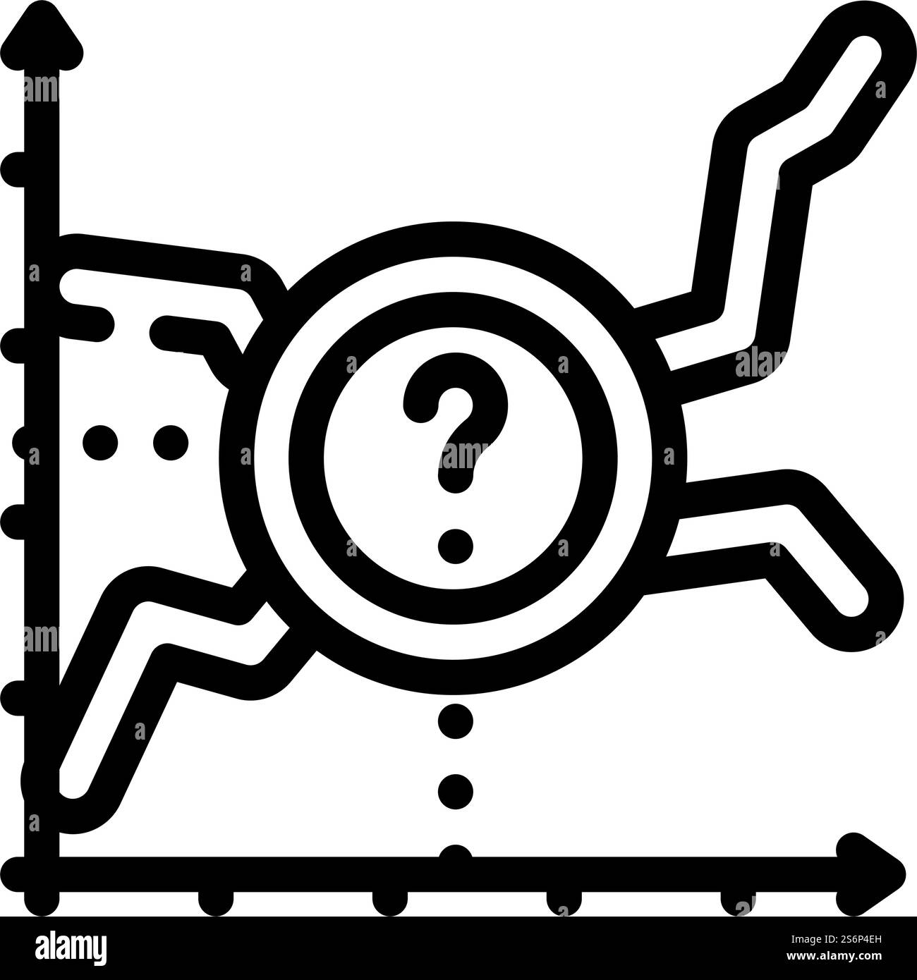 analyze data science line icon vector. analyze data science sign ...