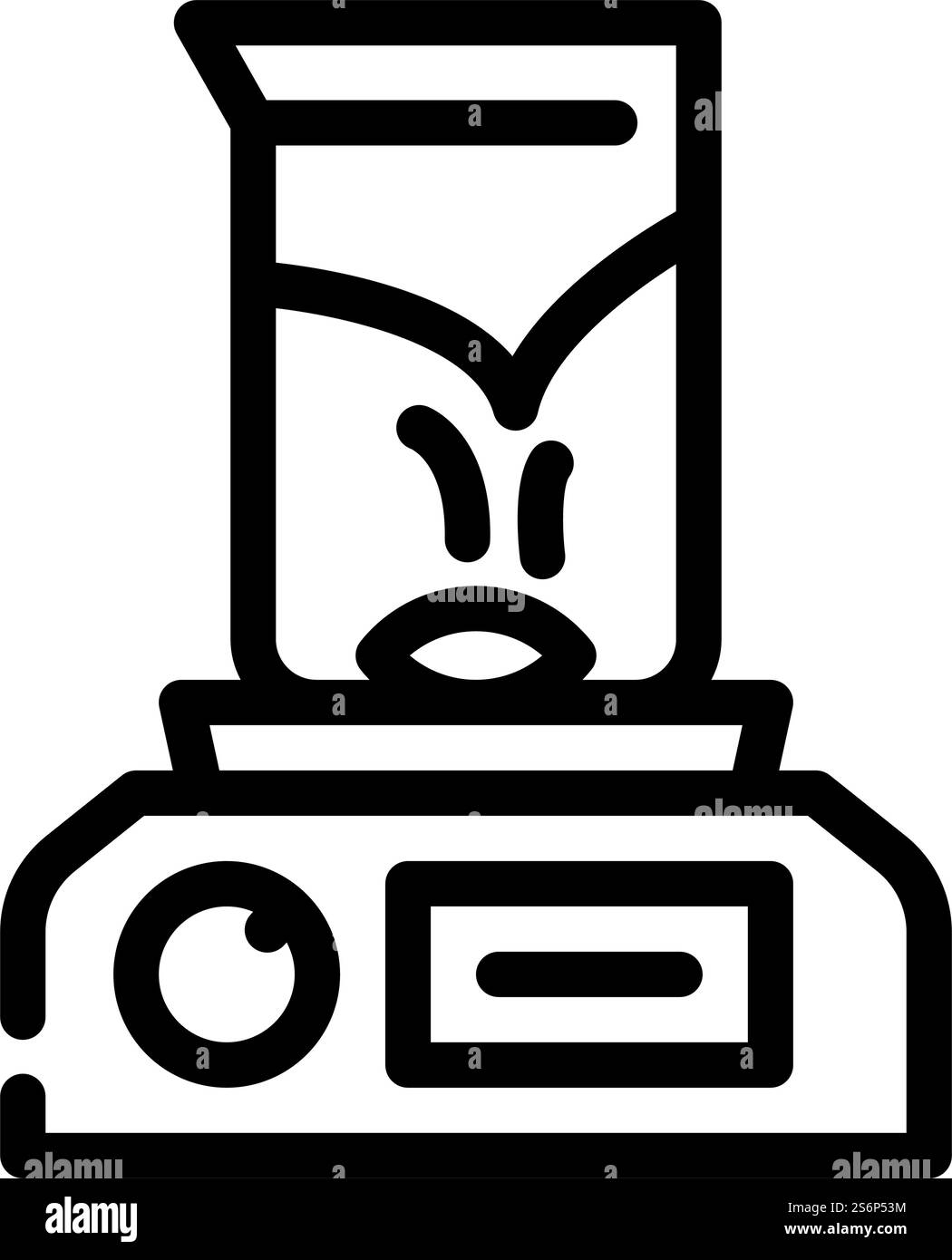 magnetic stirrer line icon vector. magnetic stirrer sign. isolated ...