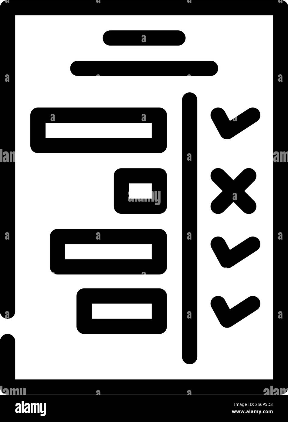 milestone planning line icon vector. milestone planning sign. isolated ...