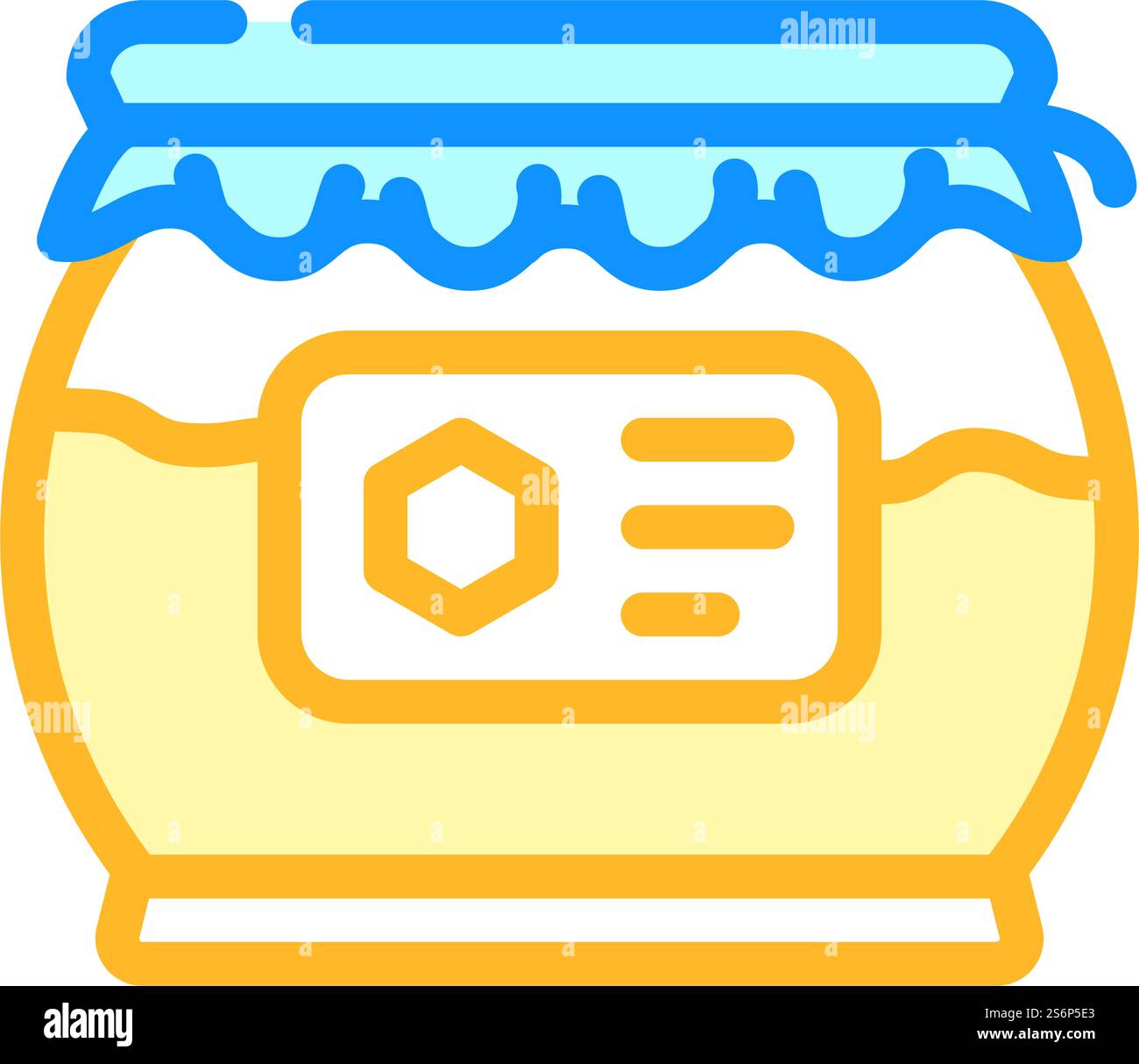 honey jar color icon vector. honey jar sign. isolated symbol ...