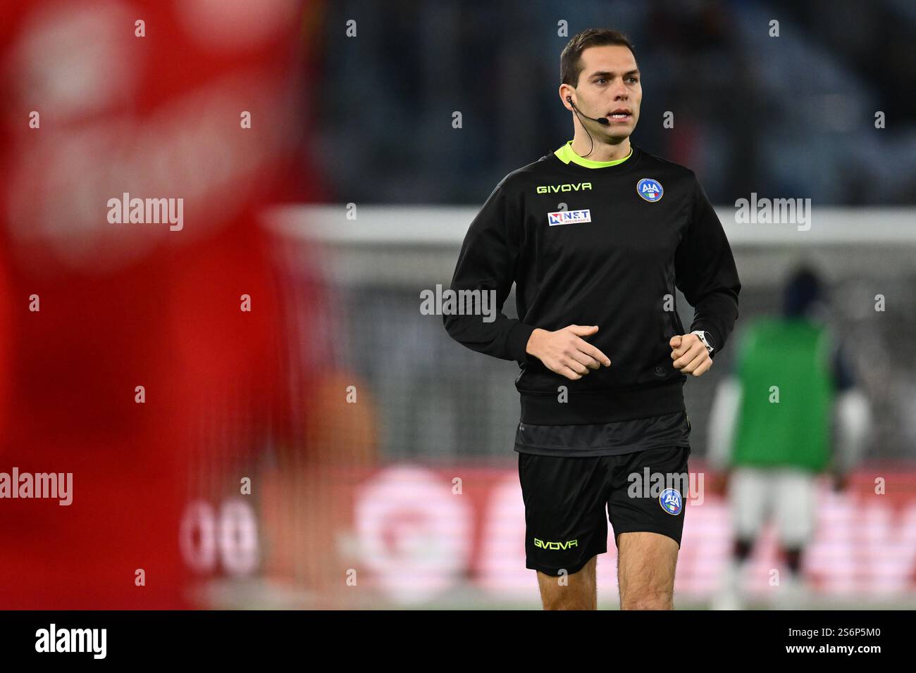 Rome, Italy. 17th Jan, 2025. Referee Luca Zufferli during the 21th day ...