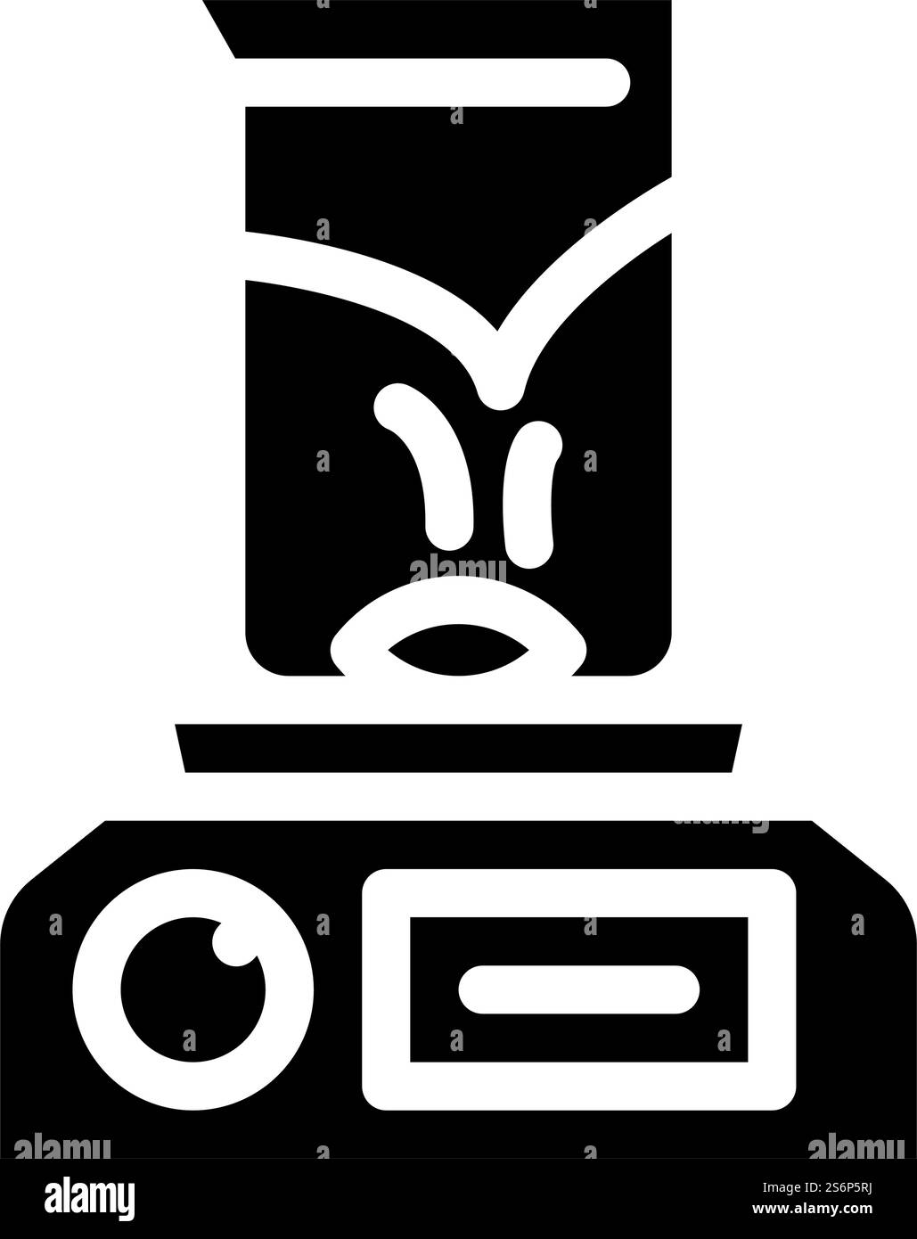 magnetic stirrer glyph icon vector. magnetic stirrer sign. isolated ...