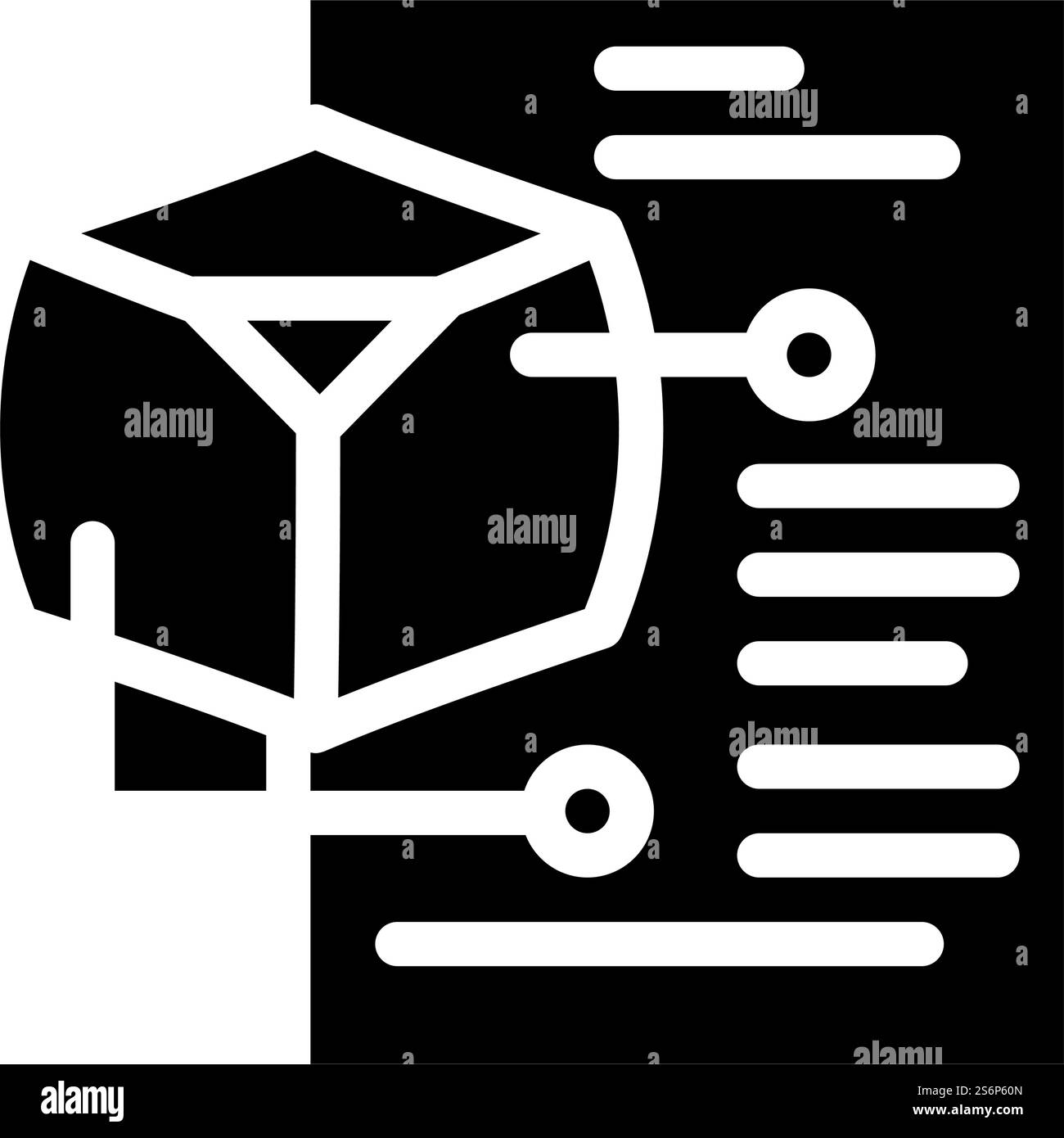 modeling data science glyph icon vector. modeling data science sign ...