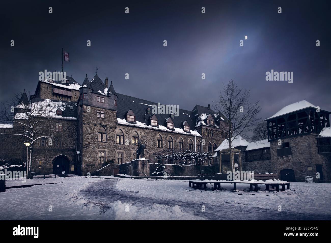 Castle Burg in winter, Solingen, Germany Stock Photo - Alamy