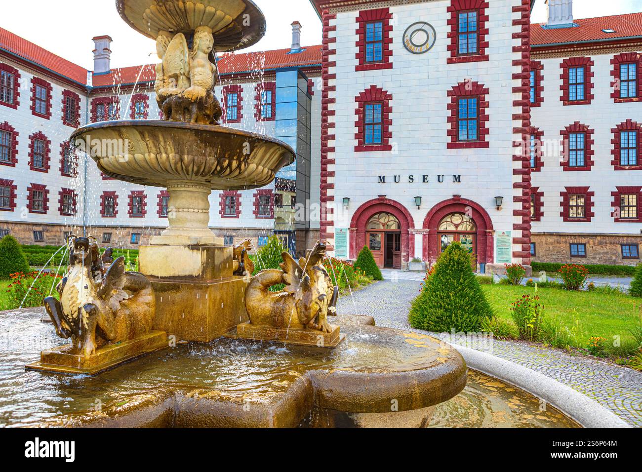 The Schloss Elisabethenburg of Meiningen in Thuringia, Germany Stock ...
