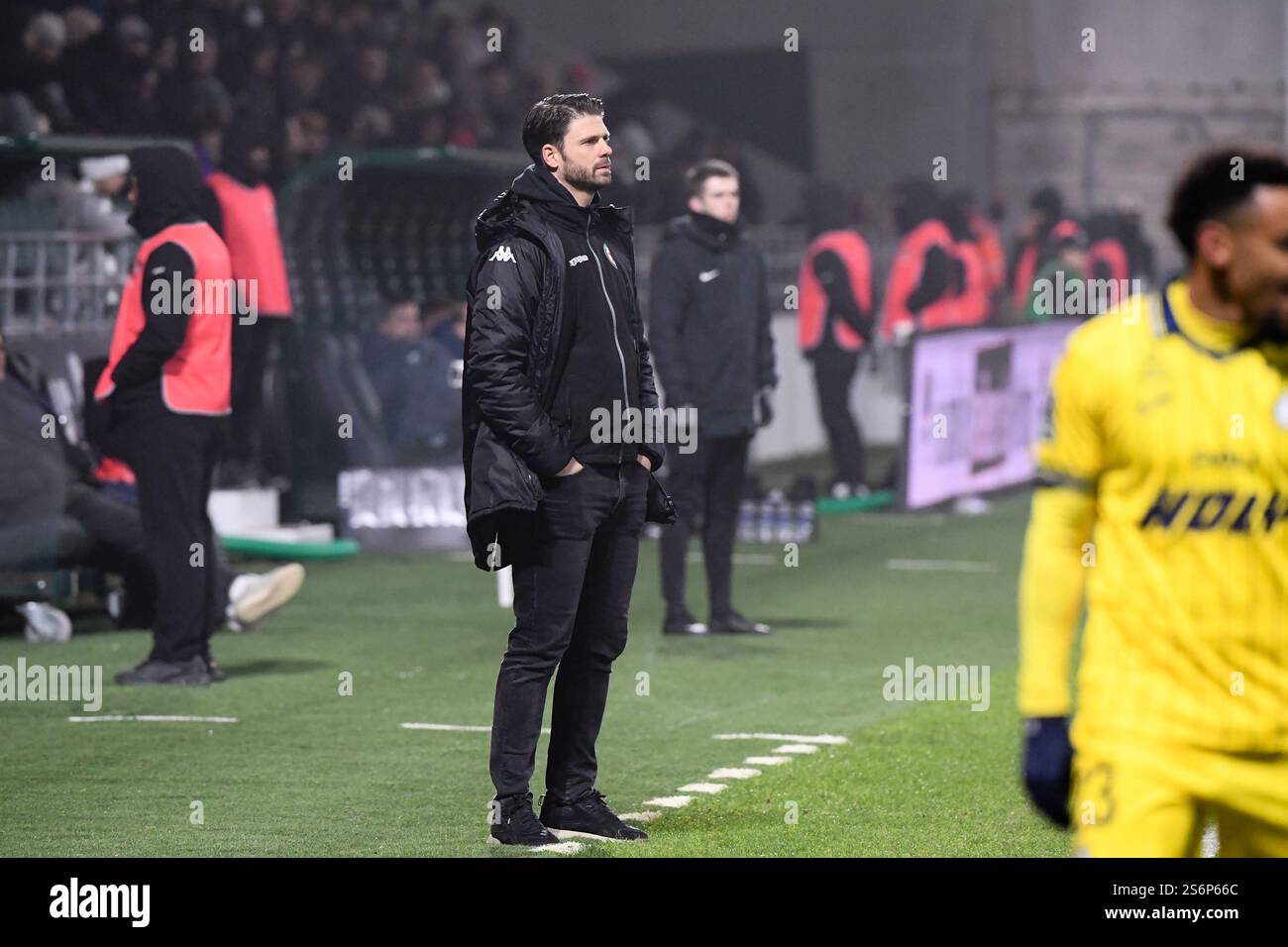Gregory POIRIER (Entraineur Red Star) during the Ligue 2 BKT match ...