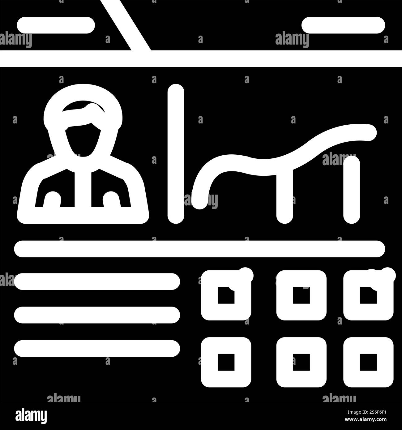 Crm business marketing glyph Stock Vector Images - Alamy