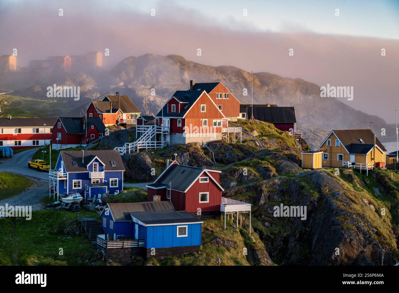 Charming sunset against backdrop hi-res stock photography and images ...