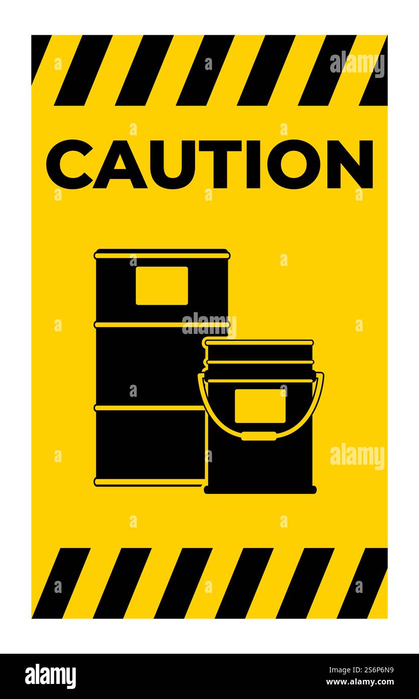 Paint Drum Area Symbol Sign Isolate On White Background,Vector ...
