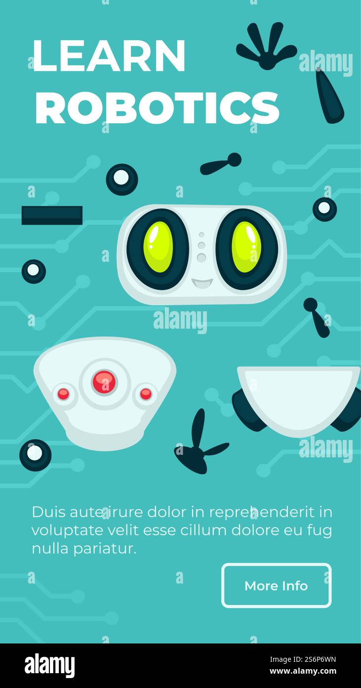 Engineering robotics student working Stock Vector Images - Alamy