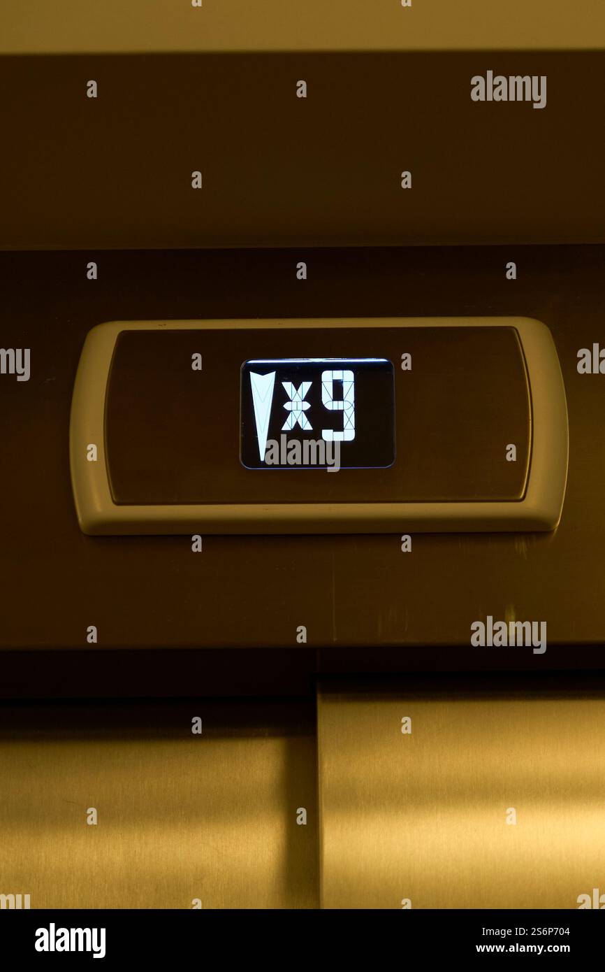 The Elevator Control Panel is Featured with a Display for Selection of ...