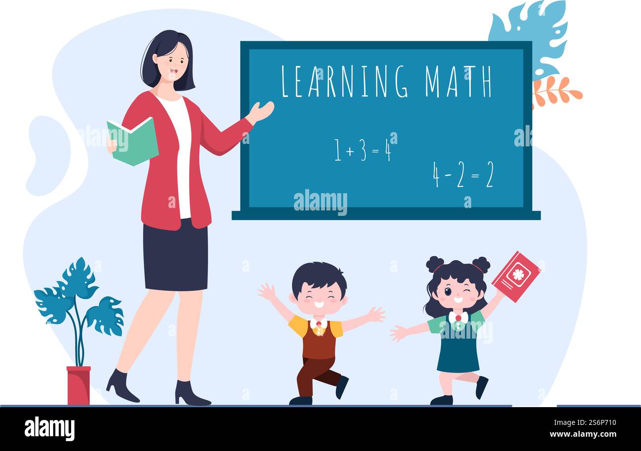 Learning Mathematics of Education and Knowledge Background Cartoon ...