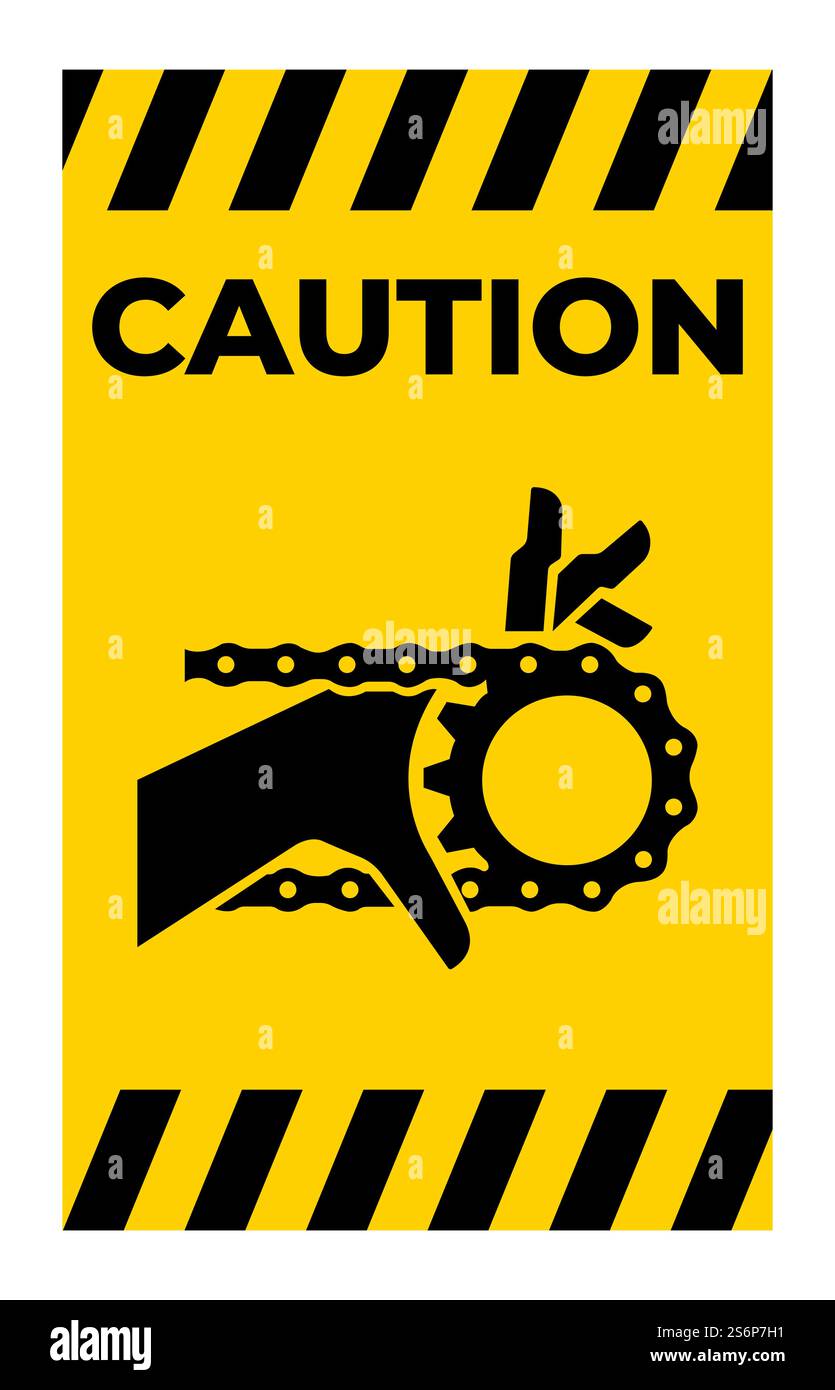 Hand Entanglement Chain Drive Symbol Sign Isolate on White Background ...